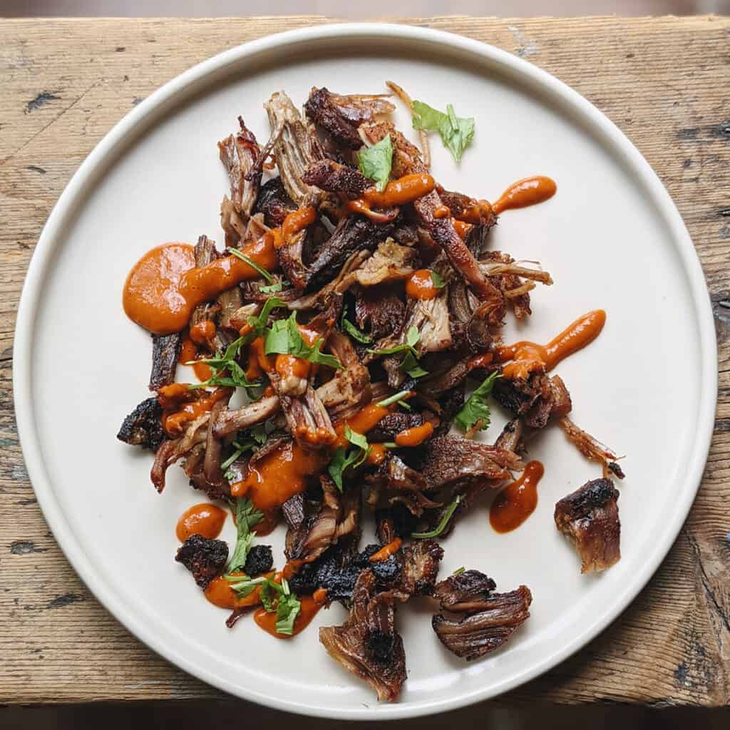 Red Chile Mezcal BBQ Pulled Pork - High Desert Table
